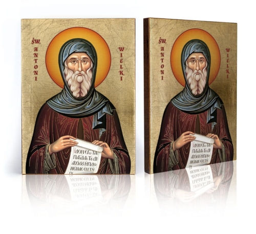 Ikona Religijna Święty Antoni Wielki - GAR IP-4241 - Dewocjonalia P.H ...